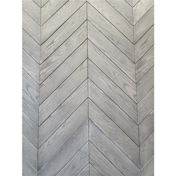 Panneau mural à chevron en chêne gaufré de 23 po x 47 po par Foamcore ...