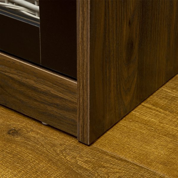 HomCom Black/Natural Composite 3-Drawer Sideboard 835-710V80WN | RONA