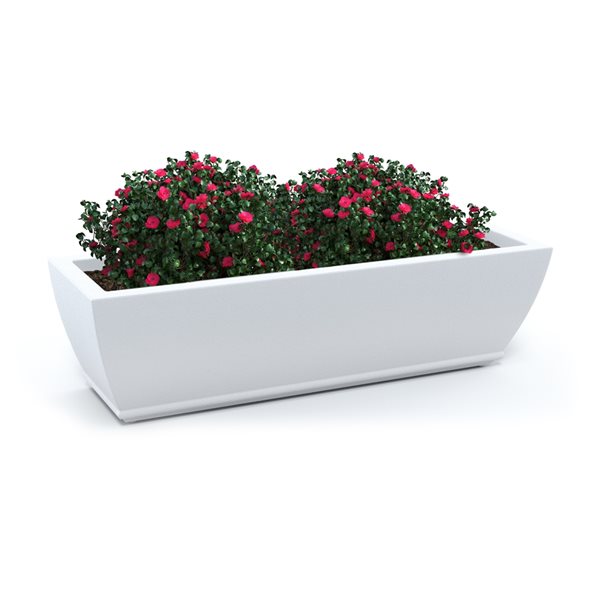 MAYNE Acadia Rectangular Window Box White 3-ft 5917-W | RONA