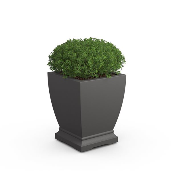 MAYNE Acadia Outdoor Square Planter Graphite Grey 18-in x 18-in 5915 ...