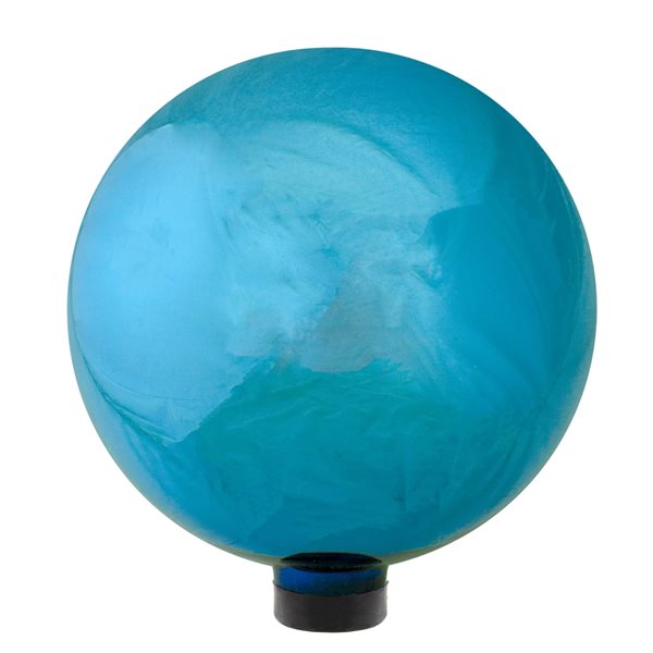 Northlight Mirrored Turquoise Blue Outdoor Patio Garden Gazing Ball 10 ...
