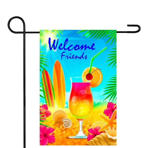 Northlight Tropical Beach Outdoor Garden Flag 12.5-in x 18-in 35126840 ...