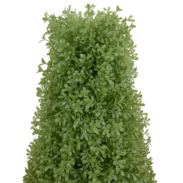 Northlight 3 ft Artificial Boxwood Cone Topiary Tree with Round Pot ...