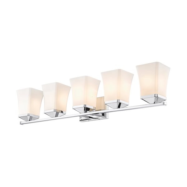 Z-lite Darcy 5-light Chrome Transitional Vanity Light 1939-5V-CH | RONA
