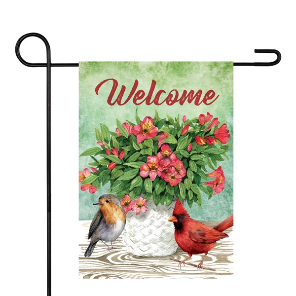 Northlight 28-in x 40-in Welcome Cardinal Bird Spring Flag 35126865 | RONA
