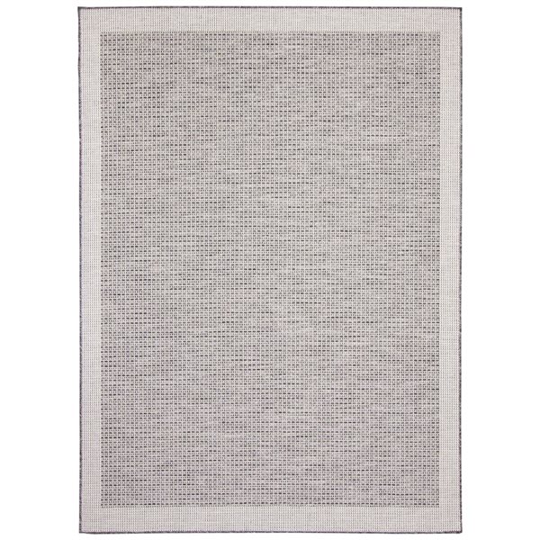 Ecarpet Veranda Classic 5-ft x 7-ft Grey Rectangular Indoor/outdoor ...