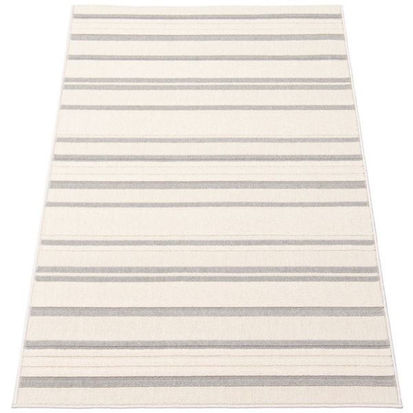 ECARPET Arthur 3-ft x 5-ft Ivory Rectangular Area rug 351445 | RONA