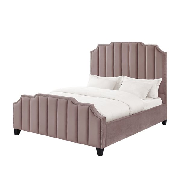 Inspired Home Aizen Pink King Platform Bed BD404-02PKK-LAC | RONA