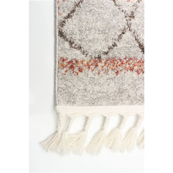 Tapis d'intérieur Kybella Aztec 5pi 2po x 7pi 5po rectangulaire ivoire ...