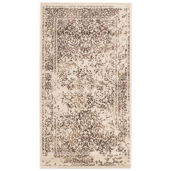 ECARPET Dawson Taupe 2-ft 8-in x 4-ft 11-in Rectangular Indoor Area rug ...