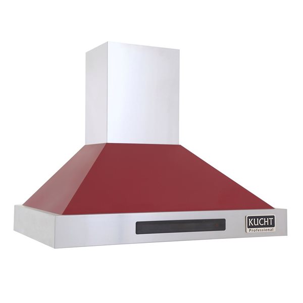KUCHT 36-in Ducted Red Wall-Mounted Range Hood KRH3615-R | RONA