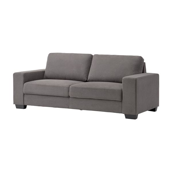 CorLiving Lyon Modern Dark Grey Polyester Sofa LSG-802-S | RONA