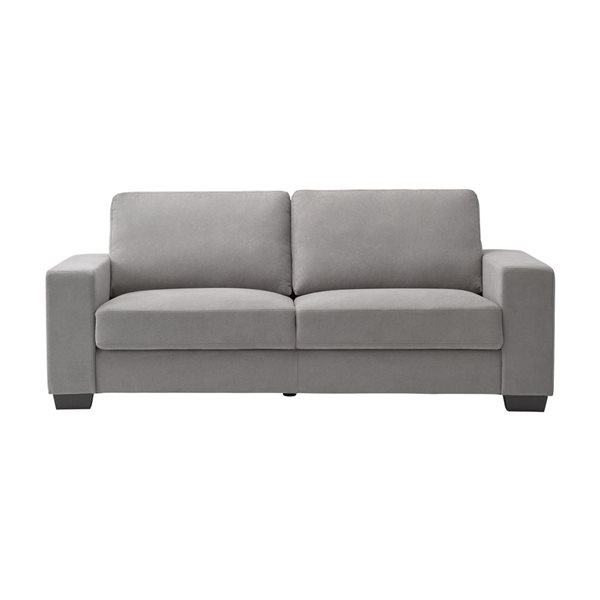CorLiving Lyon Modern Light Grey Polyester Sofa LSG-801-S | RONA