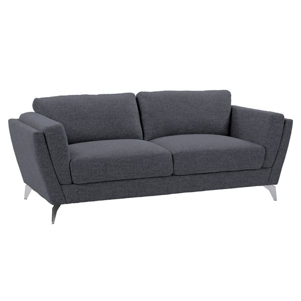 CorLiving Lansing Modern Dark Blue Polyester Sofa LSG-818-S | RONA