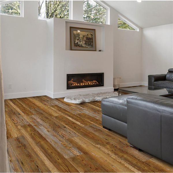 Deco Products Hydrostop 7 x 48-in Golden Pine Luxury Vinyl Plank (24 ...