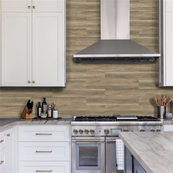 Deco Products Hydrostop Floor and Wall 6-in x 6-in x 5.2-mm Miami Waves ...