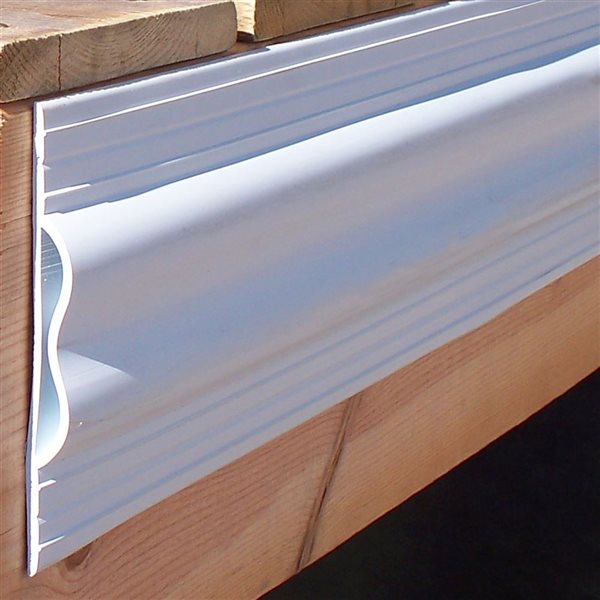 Dock Edge 12-ft White PVC Universal Profile Dock Bumper DE1012F | RONA