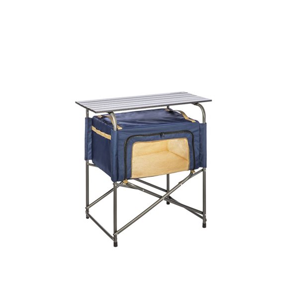 Kamp-Rite EZ Prep Table with Insulated Bag Gray 31-in x 19-in x 32-in ...