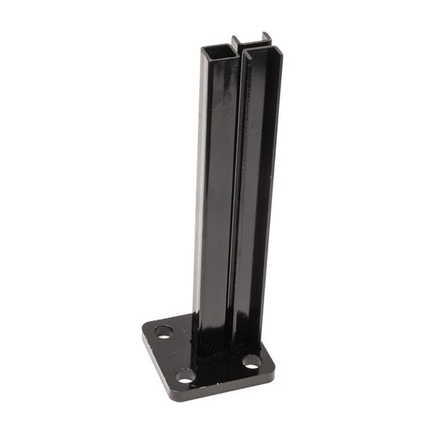 everhome Black Metal Surface Mount Post Base for Composite Fence ...