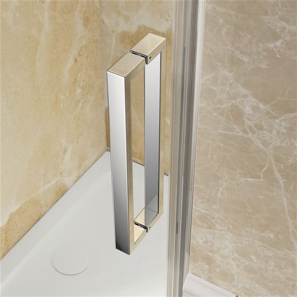 Felyl 72 X 29-in Half-Framed Hinged Shower Door - Chrome Hardware HCO1C ...