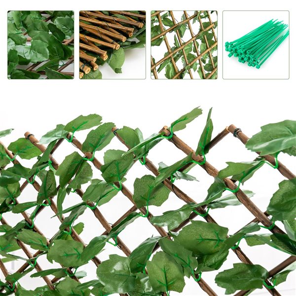 Costway Expandable Artificial Ivy Privacy Screens - 3-Piece OP70780 | RONA