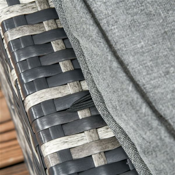 Ensemble de causeuse d'extérieur avec 12 coussins inclus Outsunny ...