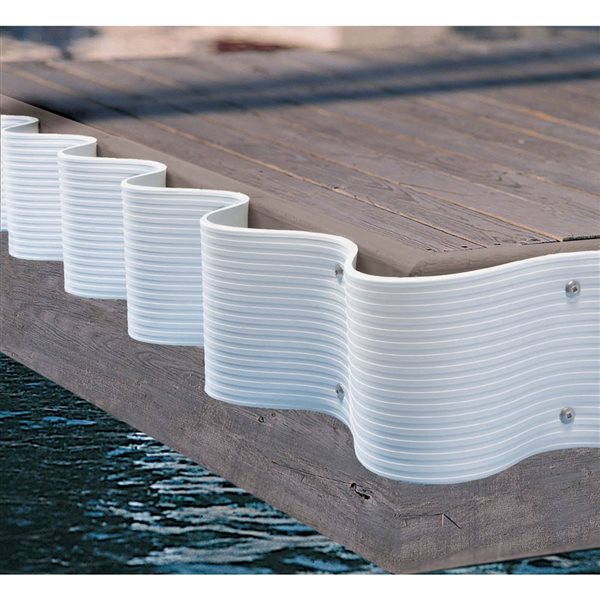Dock Edge FlexGuard 25-ft White Dock Protector DE1075F | RONA