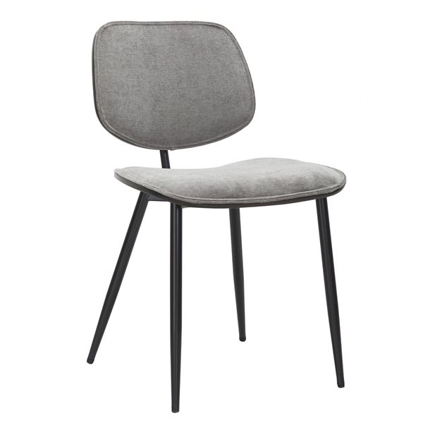 !nspire Light Grey Contemporary Polyester Upholstered Side Chair with ...