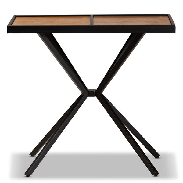 Baxton Studio Carlo Walnut Brown/Black Modern Console Table 11011-LWC ...