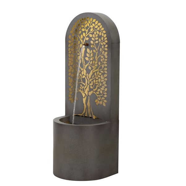 HI-LINE GIFT LTD. Hi-Line Gift Hollow Carved Tree Water Fountain with ...