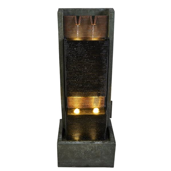HI-LINE GIFT LTD. Hi-Line Gift Rectangular Freestanding Water Fountain ...