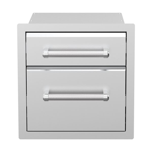 Nexgrill Built-In 18-in Grill Cabinet Double Drawer 780-0017A | RONA