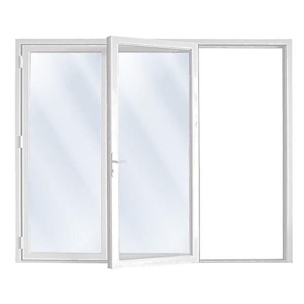 AVORA DOORS Avora Elite Bi Fold Patio Door 124 X 84-in Tempered Glass ...