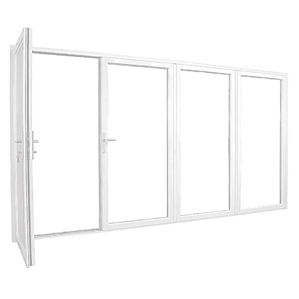 AVORA DOORS Avora Elite Bi Fold Patio Door 144 X 96-in Tempered Glass ...