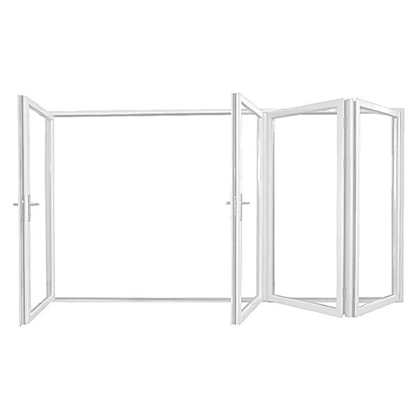 AVORA DOORS Avora Elite Bi Fold Patio Door 144 X 96-in Tempered Glass ...