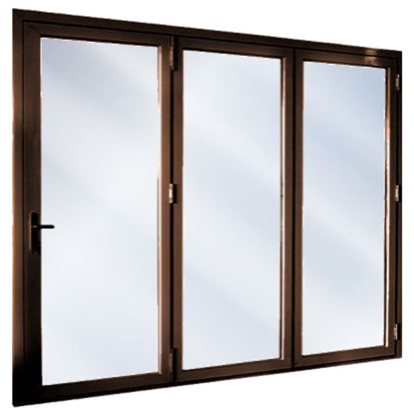 AVORA DOORS Avora Elite Bi Fold Patio Door 124 X 96-in Tempered Glass ...