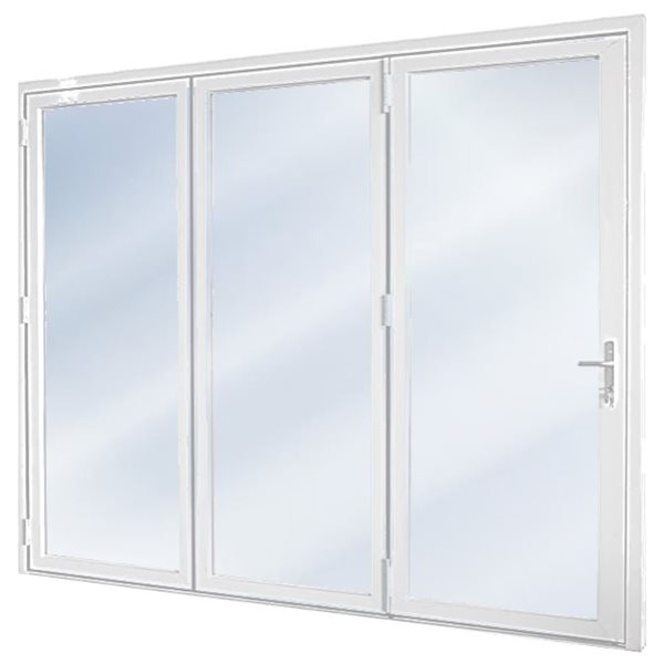 AVORA DOORS Avora Elite Bi Fold Patio Doors 124 X 96-in Tempered Glass ...