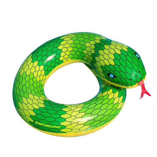 Swimline 28-in Green and Yellow Snake Pool Float 34252017 | RONA