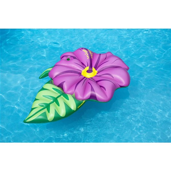 Swim Central 70-in Green and Pink Summer Hibiscus Flower Inflatable ...