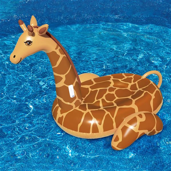 Swim Central 96-in Brown Giant Giraffe Inflatable Pool Float 32554656 ...