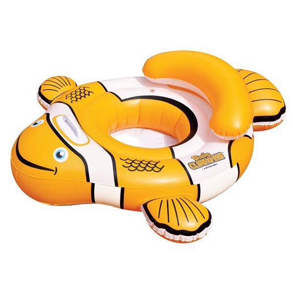 Swim Central 40-in Orange and White Inflatable Clownfish Baby Pool ...