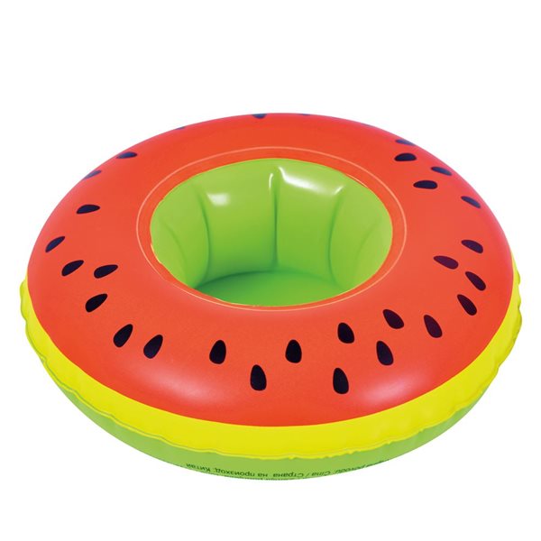 Pool Central 9-in Inflatable Watermelon Slice Pool Float with Drink ...