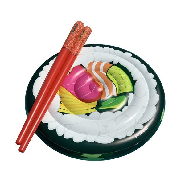 Swim Central 60-in Sushi Island and Chopstick Inflatable Pool Float ...