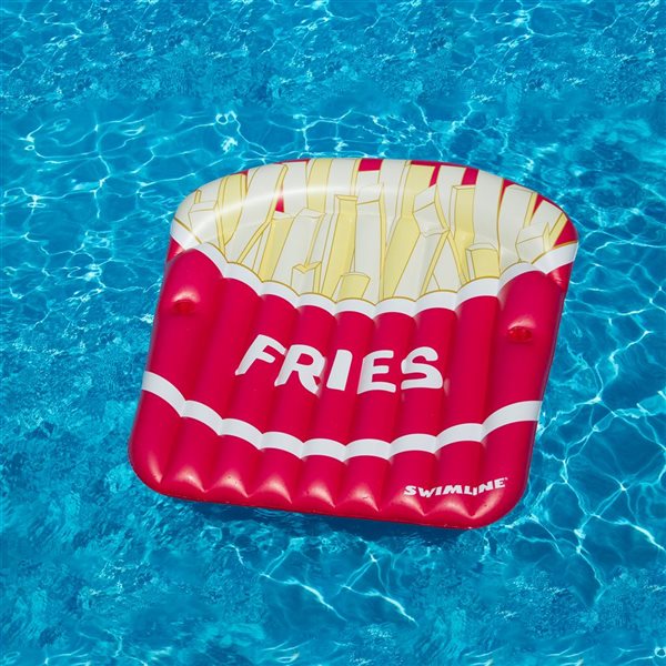 Swim Central 69-in Inflatable French Fries Swimming Pool Float 35260986 ...