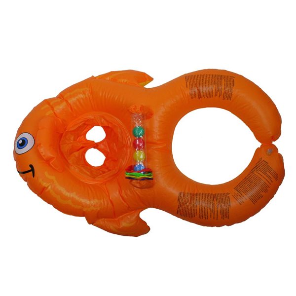 Swim Central Inflatable Orange Goldfish Baby Seat Pool Float 33386206 ...