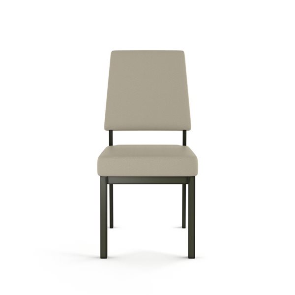 Amisco Industries Avery Dining Chair Greige Faux Leather / Dark Grey Metal 34541-WE/1B51GTF4 | RONA