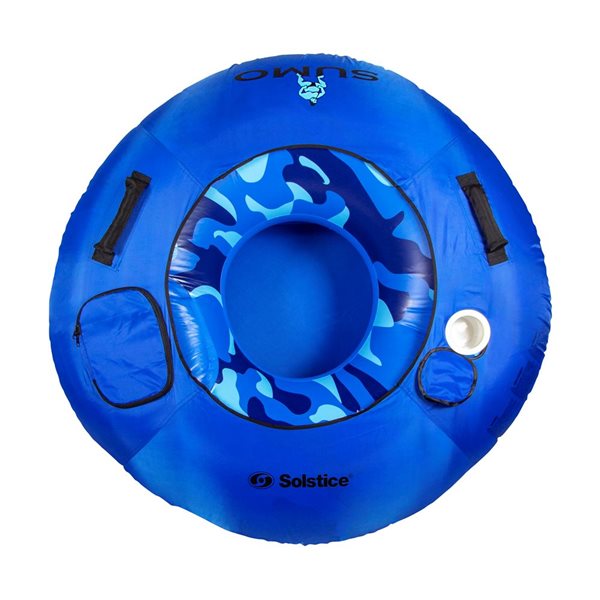 Swim Central 54-in Inflatable Blue Camouflage Swimming Pool Tube with ...