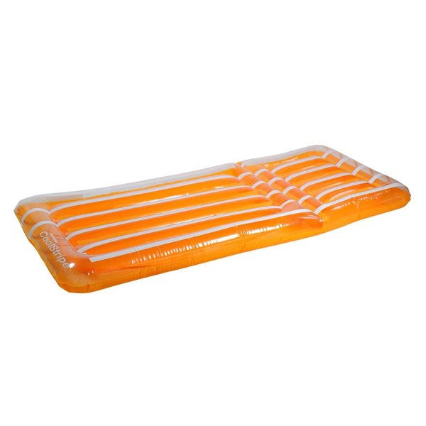 Swim Central 72-in Inflatable Transparent Stripe Swimming Pool Mattress ...