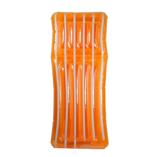 Swim Central 72-in Inflatable Transparent Stripe Swimming Pool Mattress ...