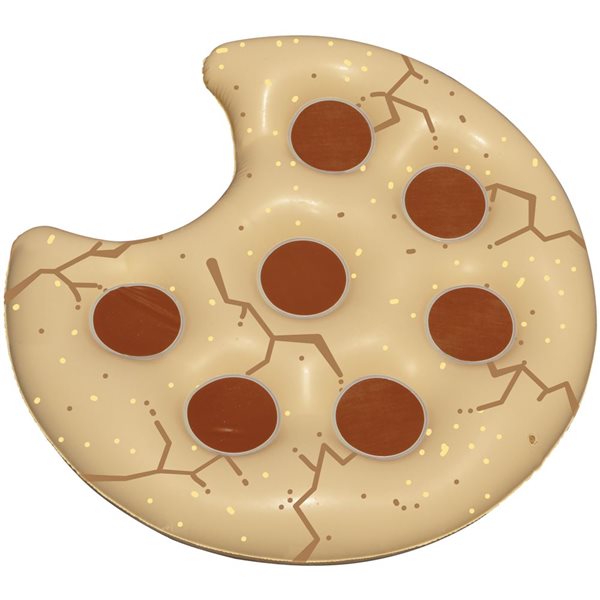 Swim Central 60-in Inflatable Cookie Shaped Swimming Pool Floating Raft ...